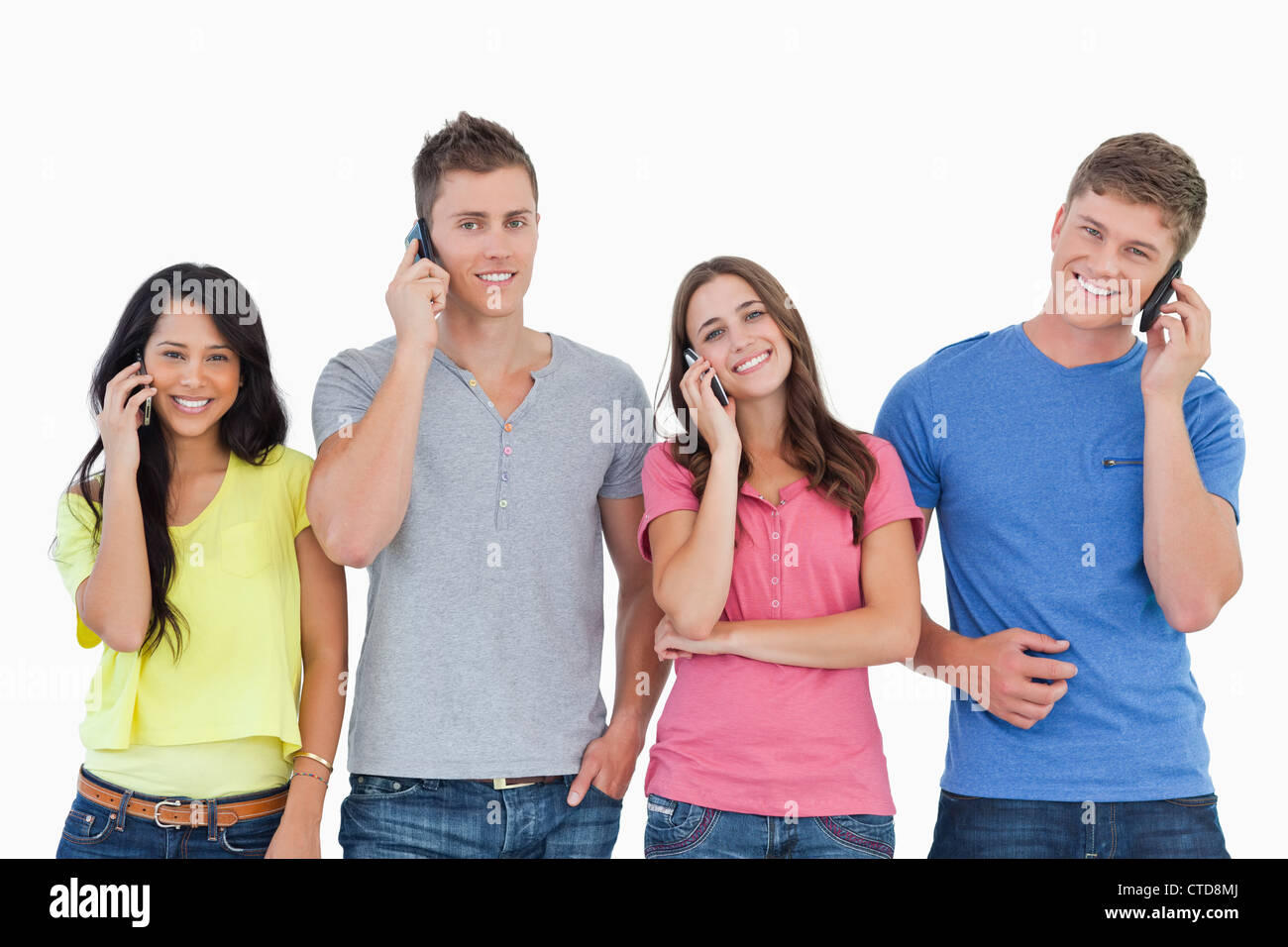 Calls to friends hi-res stock photography and images - Alamy