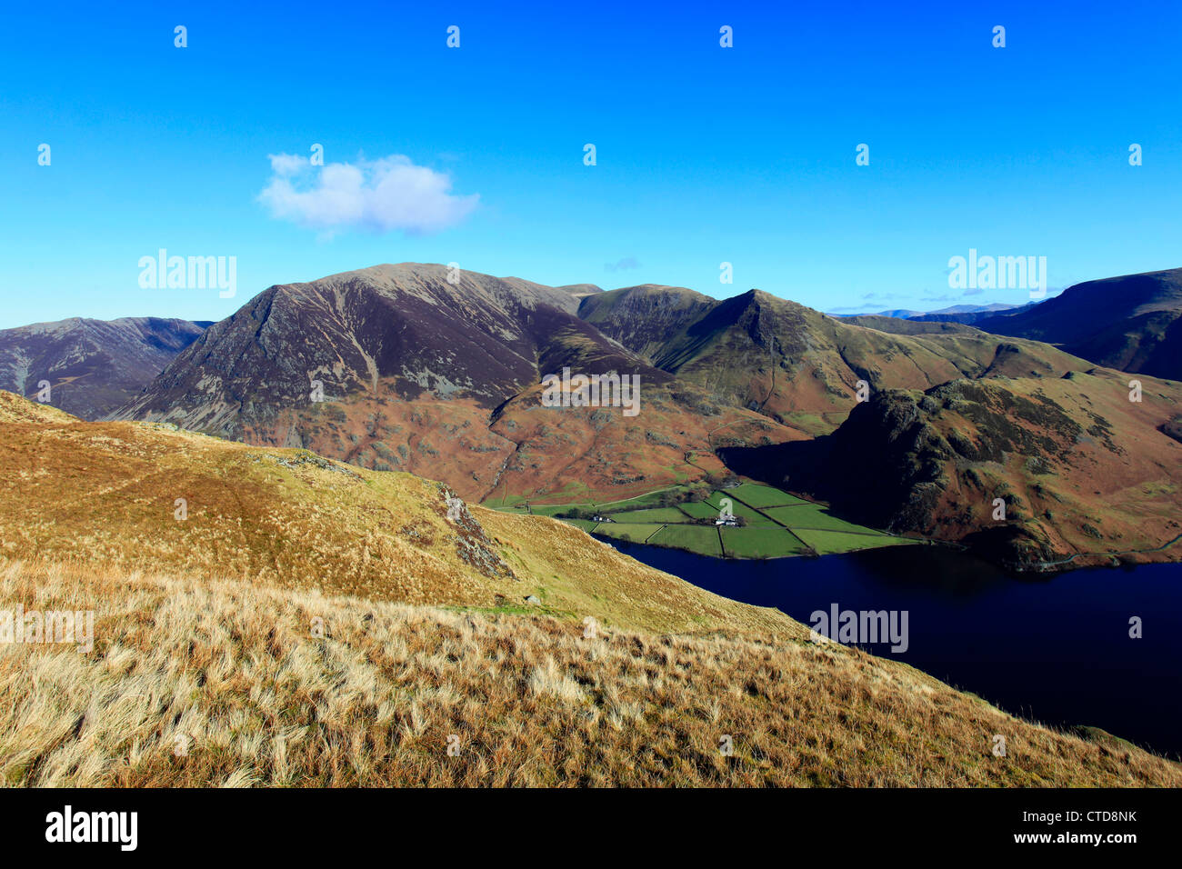 Crummock Water and the Buttermere valley, Lake District National Park ...