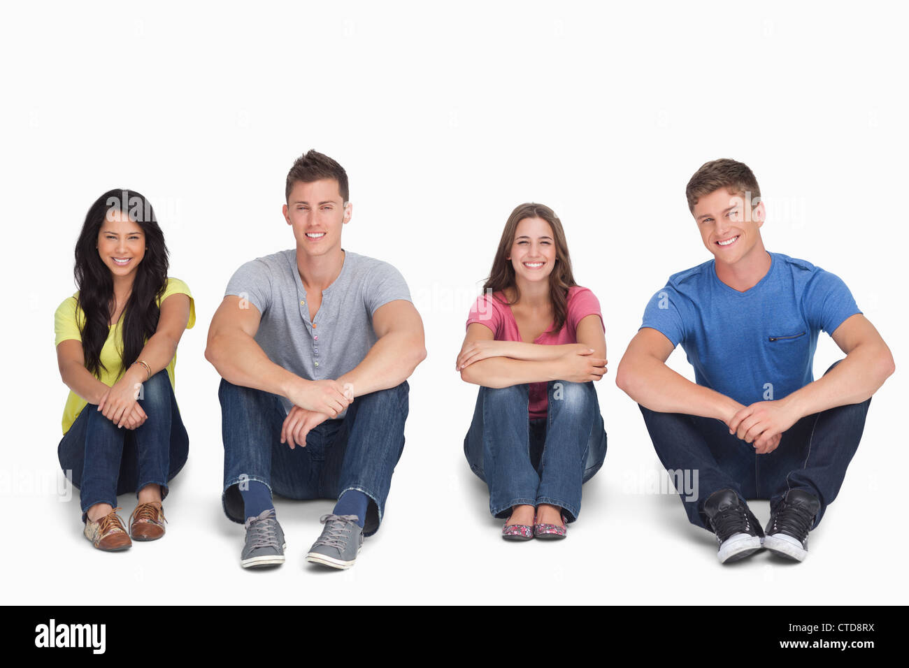 People Sitting On The Ground