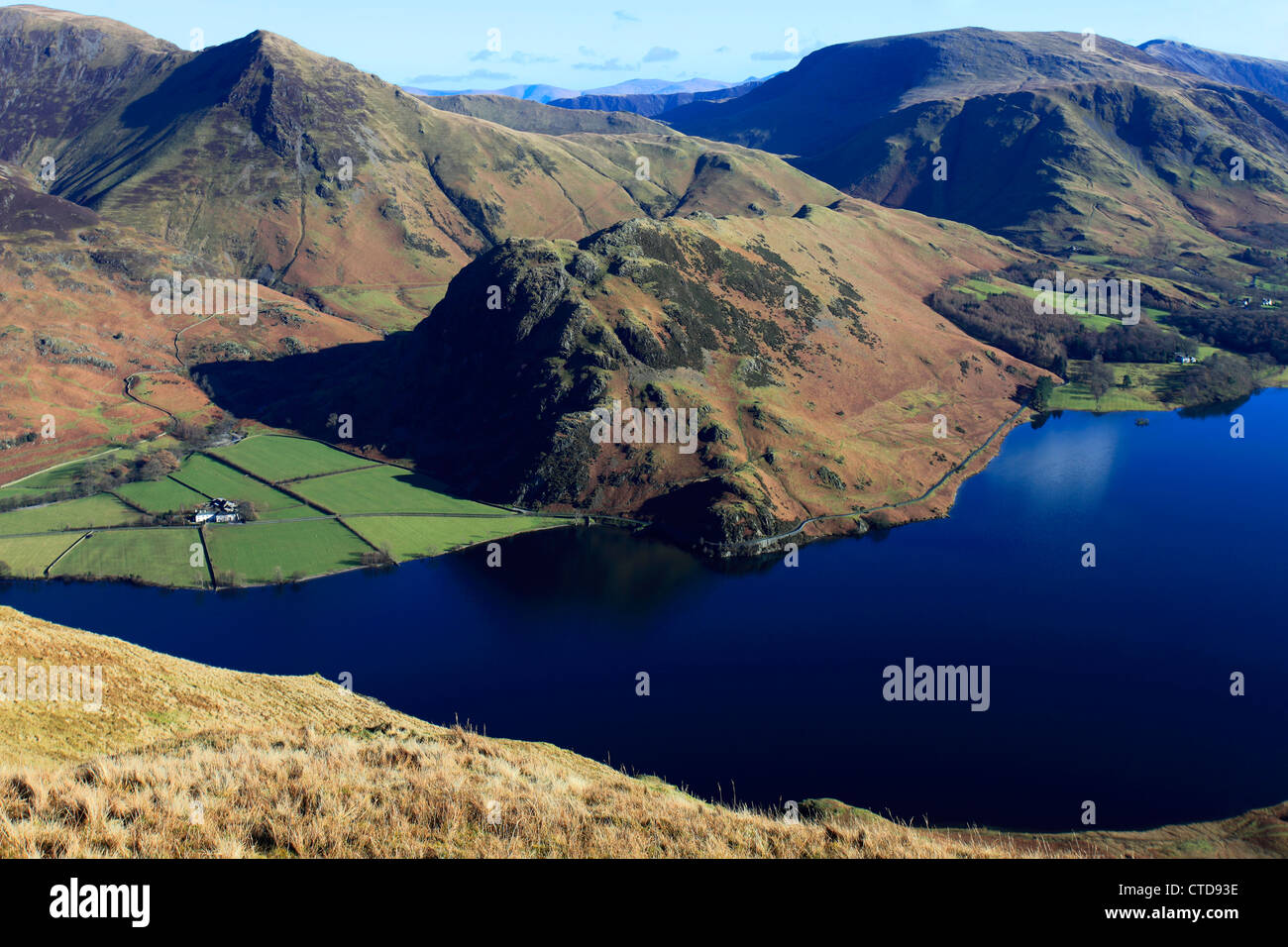 Crummock Water and the Buttermere valley, Lake District National Park ...