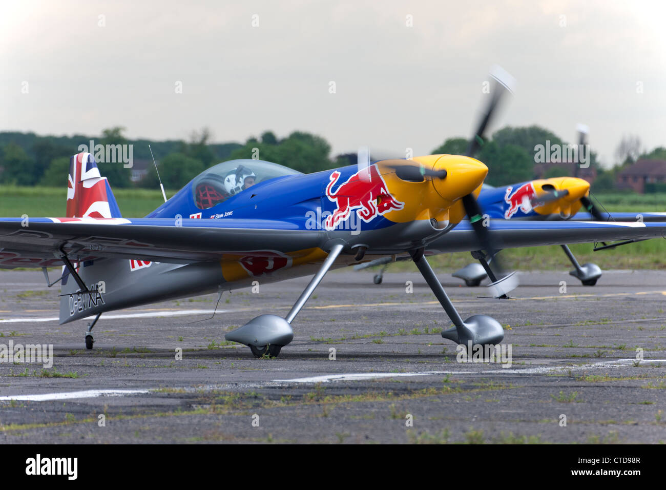 Xtreme Air Sbach 300 D-EVXA taxiing at Wickenby Airfield Stock Photo ...