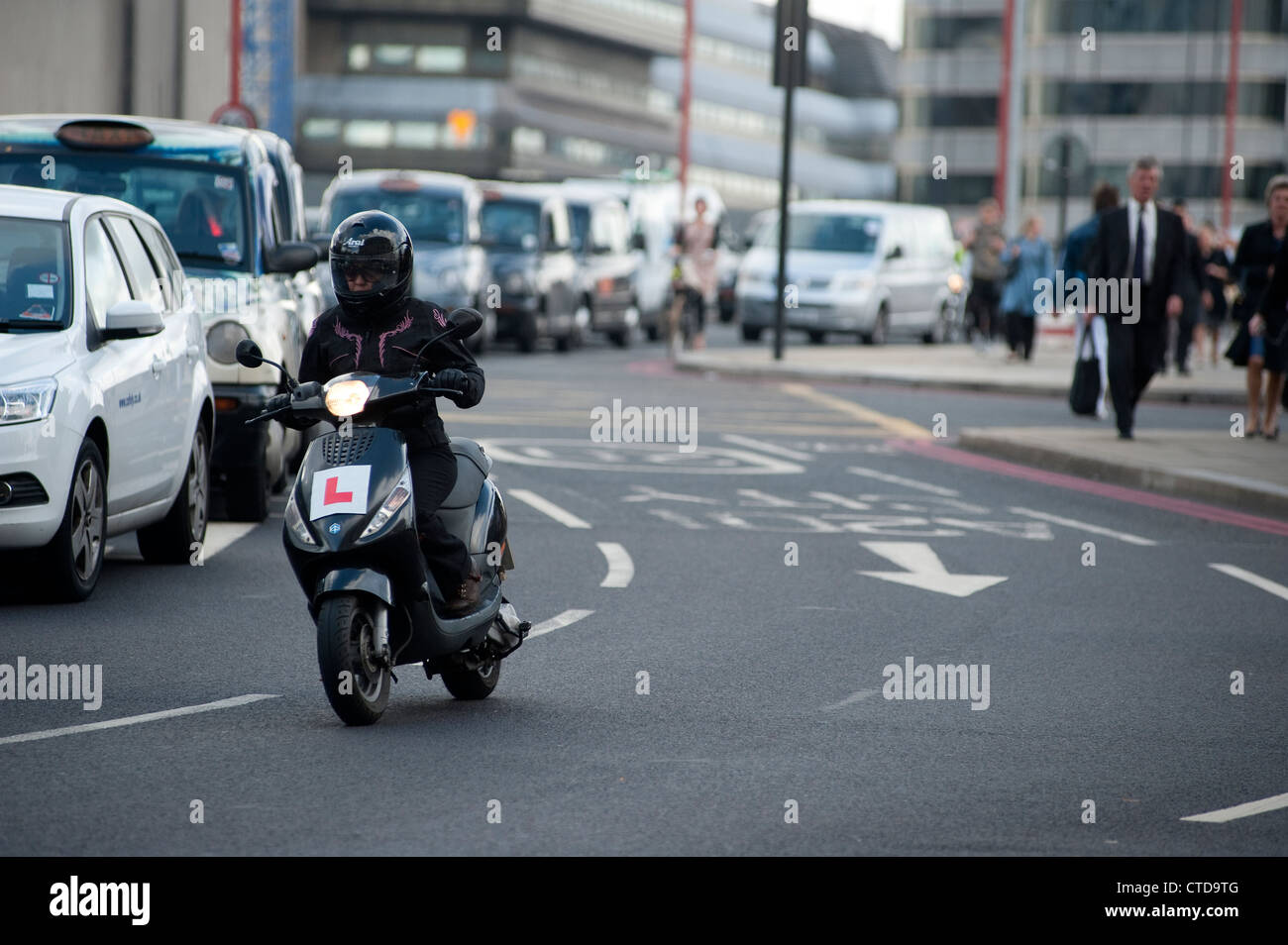 Moped rider uk hi-res stock photography and images - Alamy