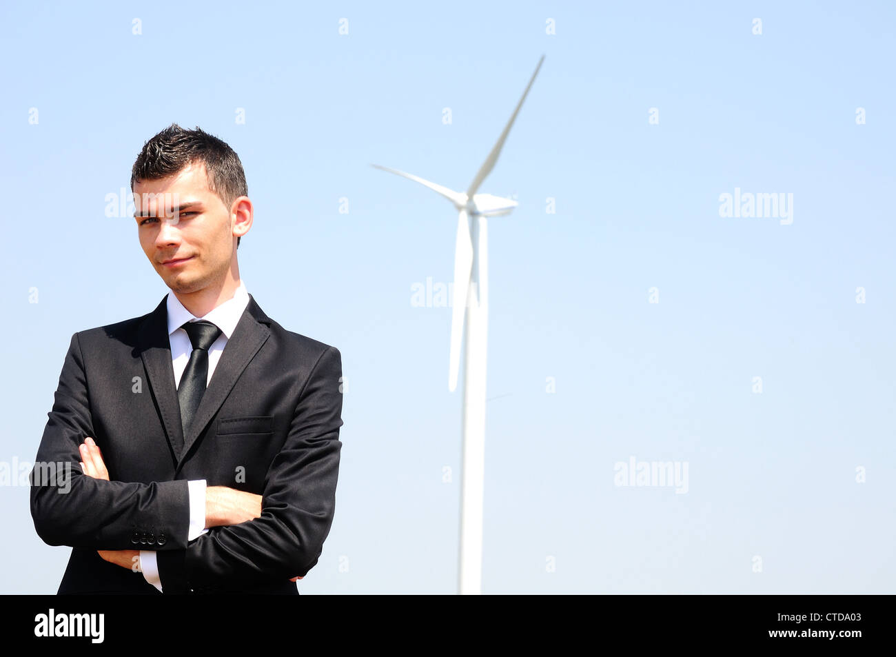 Wind turbine standing alone hi-res stock photography and images - Alamy
