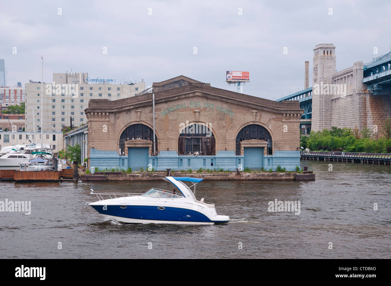 Pleasure launch and Municipal pier #9 North, Delaware river ...