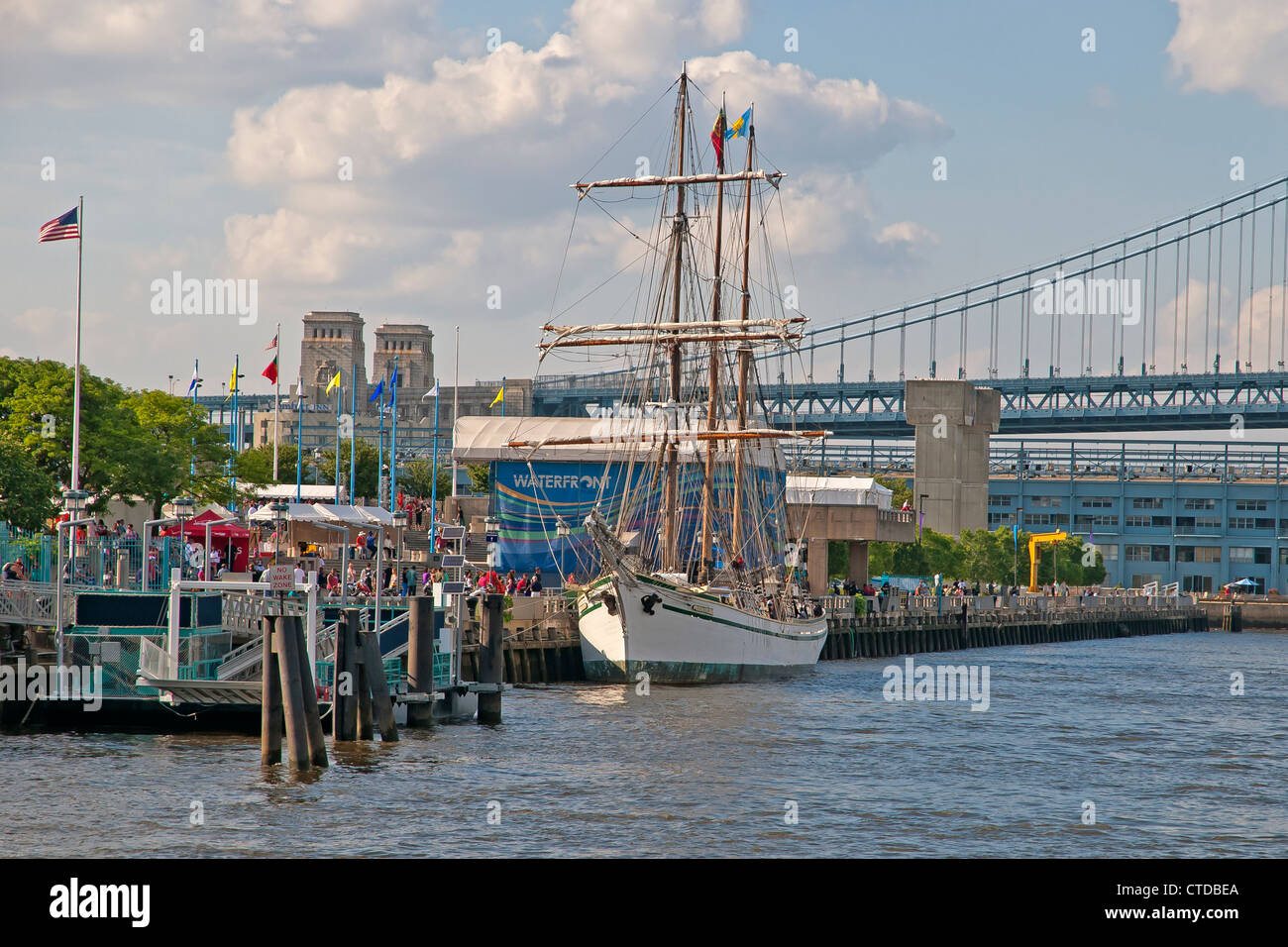 Famous old ship Gazela docked at Penns Landing, Philadelphia ...