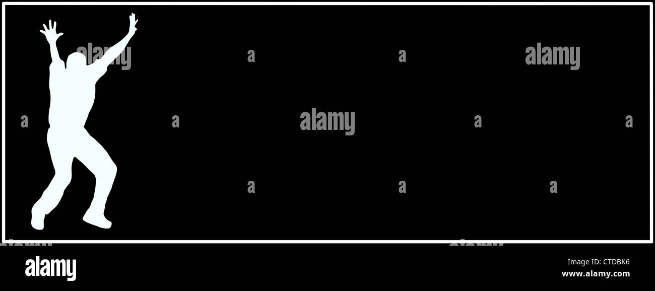 Cricket Bowler Appeal on Black and White Isolated Card Stock Photo - Alamy