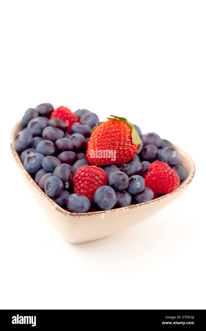 Heart strawberry berries in Cut Out Stock Images & Pictures - Alamy