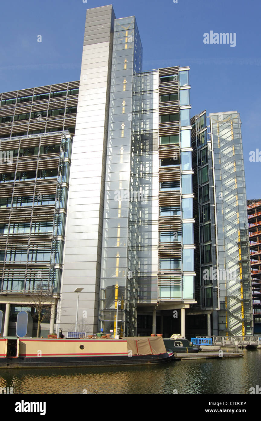 Waterfront office building in Paddington, London, England Stock Photo ...