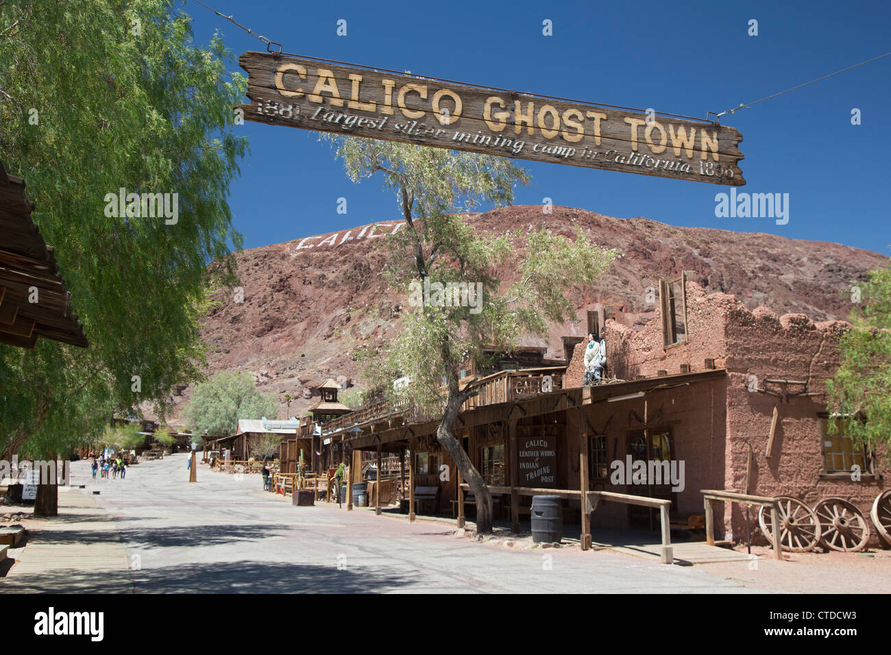 Calico Ghost Town, an 1880s silver mining town in the Mojave Desert ...