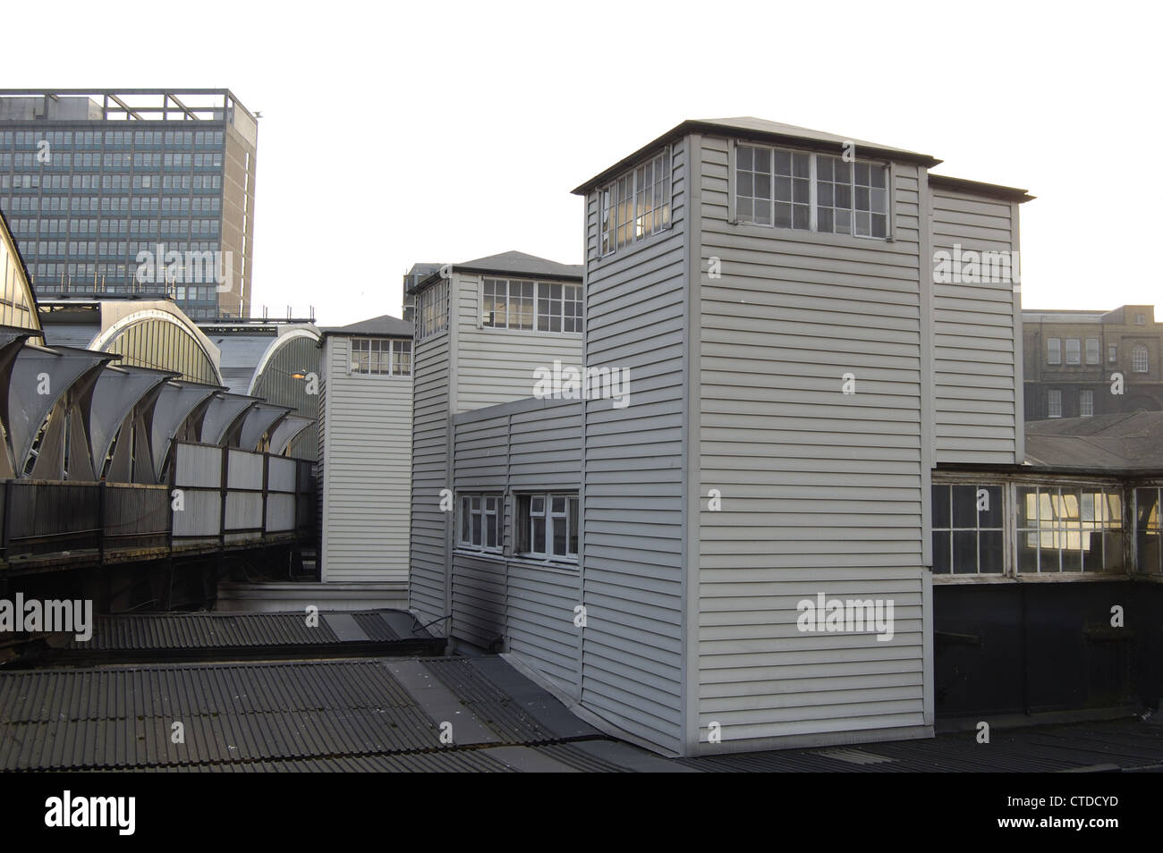 Signal boxes at Paddington station in London, England Stock Photo - Alamy
