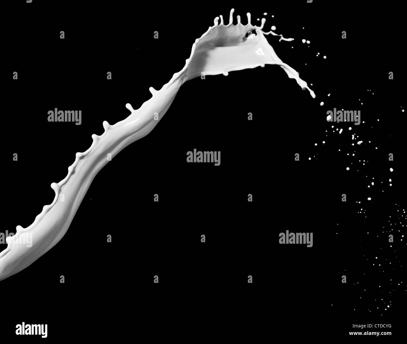 Milk splash isolated Stock Photo - Alamy