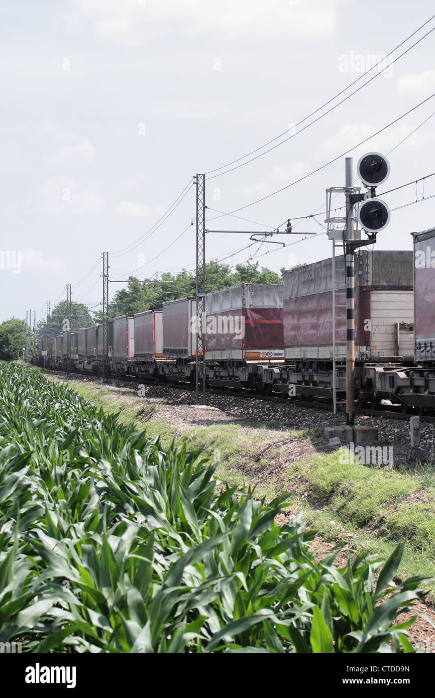 Railroad shipping container italia hi-res stock photography and images - Alamy