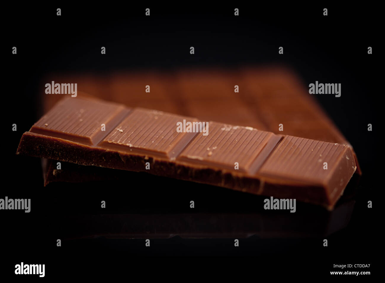 Blurred bar of dark chocolate Stock Photo - Alamy