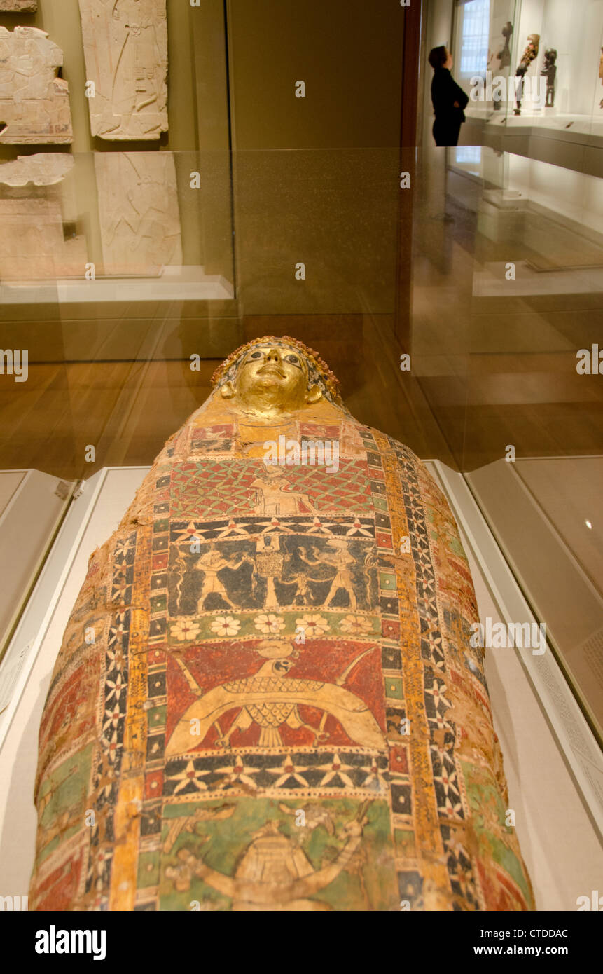 Ohio, Cleveland. The Cleveland Museum of Art. Cartonnage Mummy Case ...