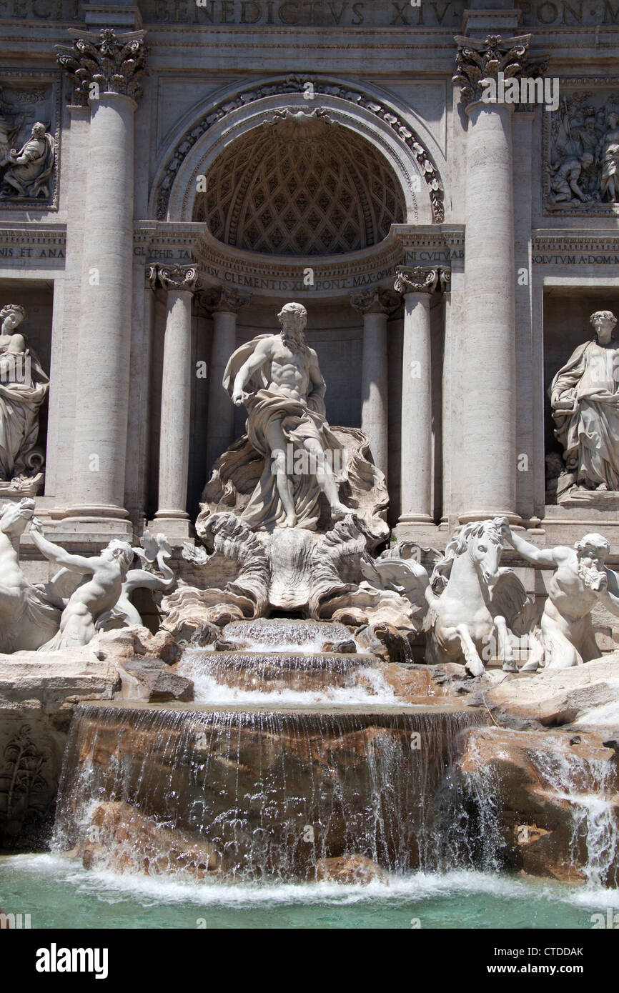 City of Rome, Italy. Picturesque view of Pietro Bracci’s sculpted ...