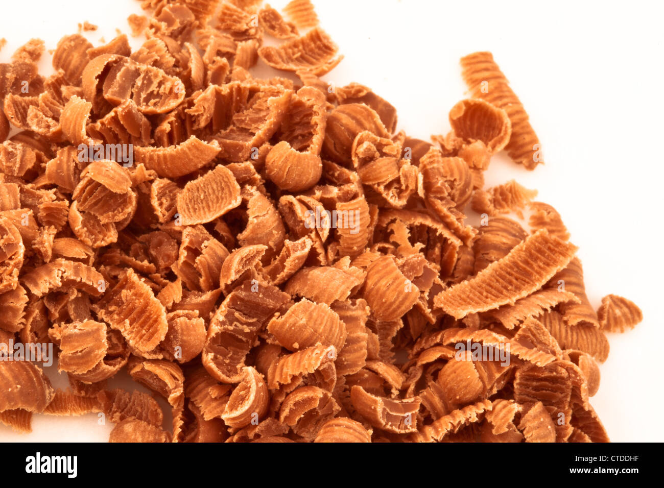 Chocolate shavings white background hi-res stock photography and images ...