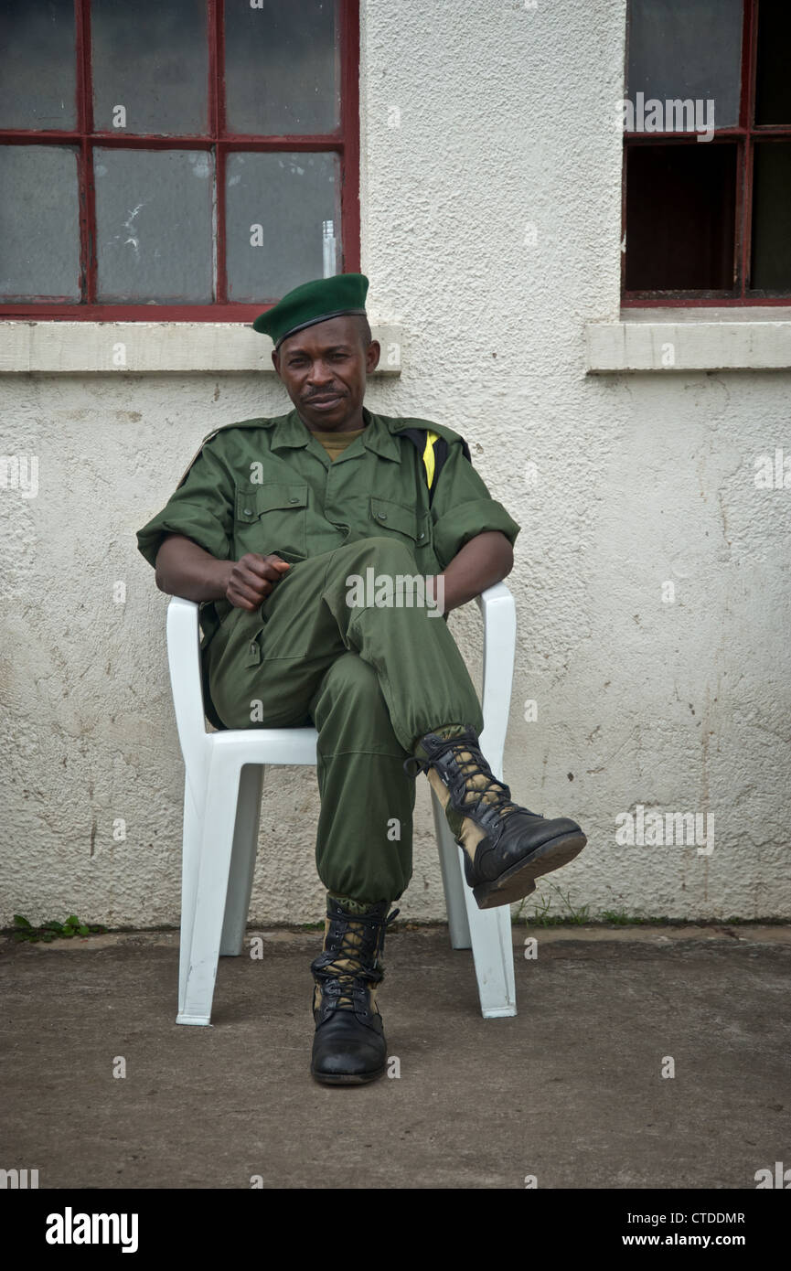 Congolese soldier, FARDC, Mushake, Democratic Republic of Congo Stock ...