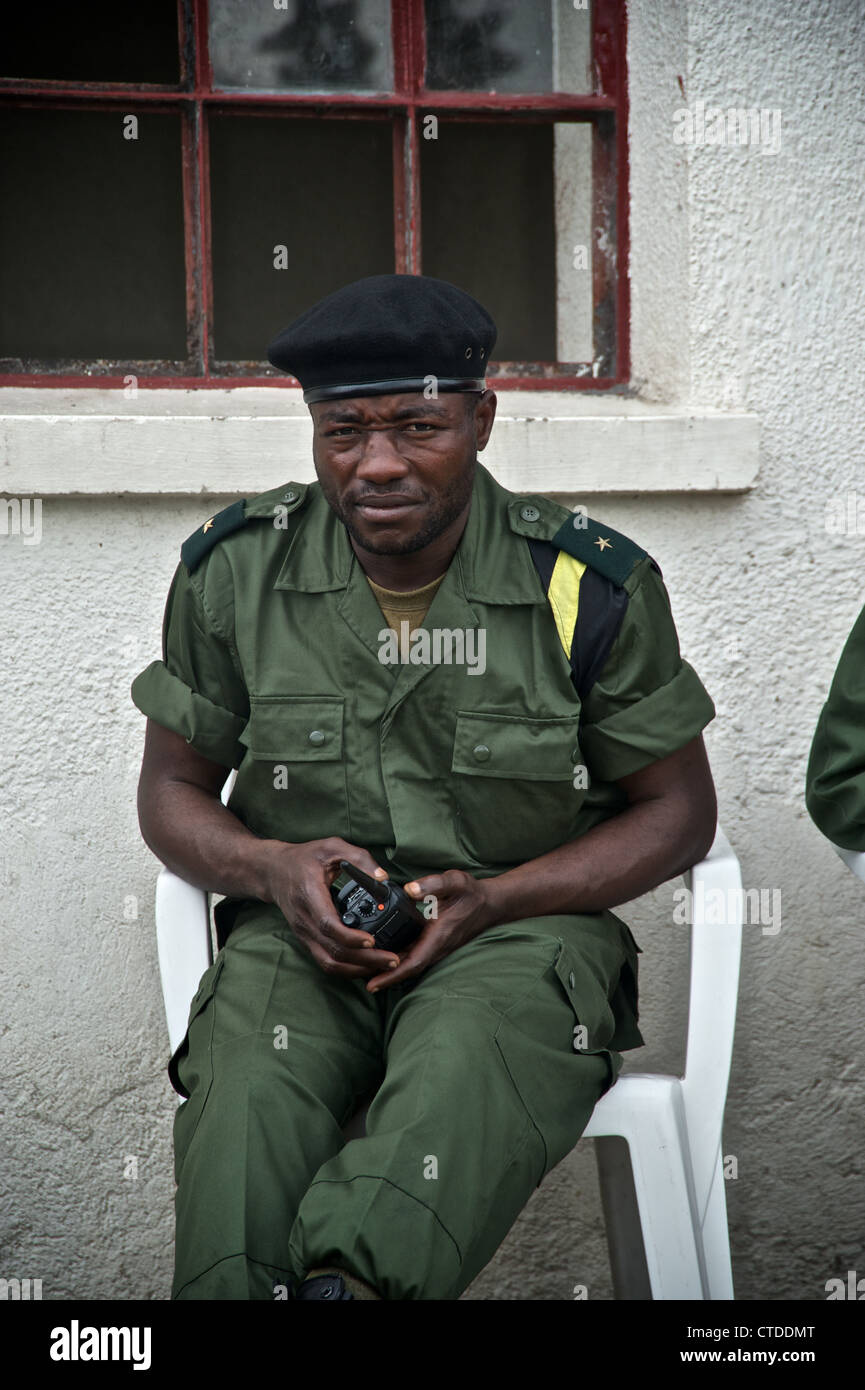 Congolese soldier, FARDC, Mushake, Democratic Republic of Congo Stock ...