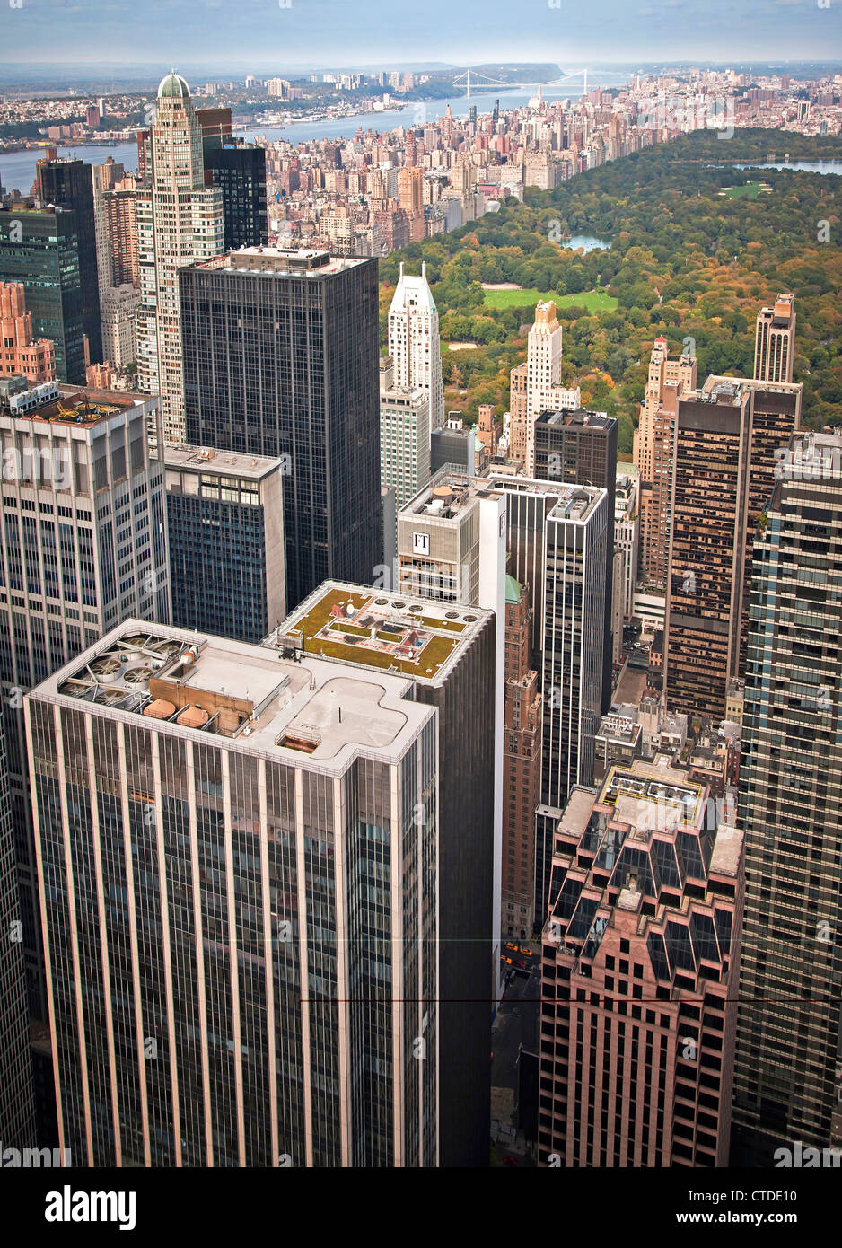 Rockefeller Center Aerial Stock Photos & Rockefeller Center Aerial ...