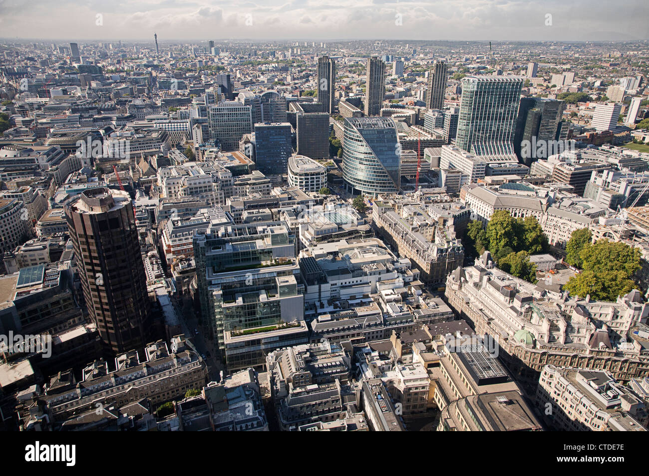 United Kingdom. England. City of London. Panoramic aerial view Stock ...