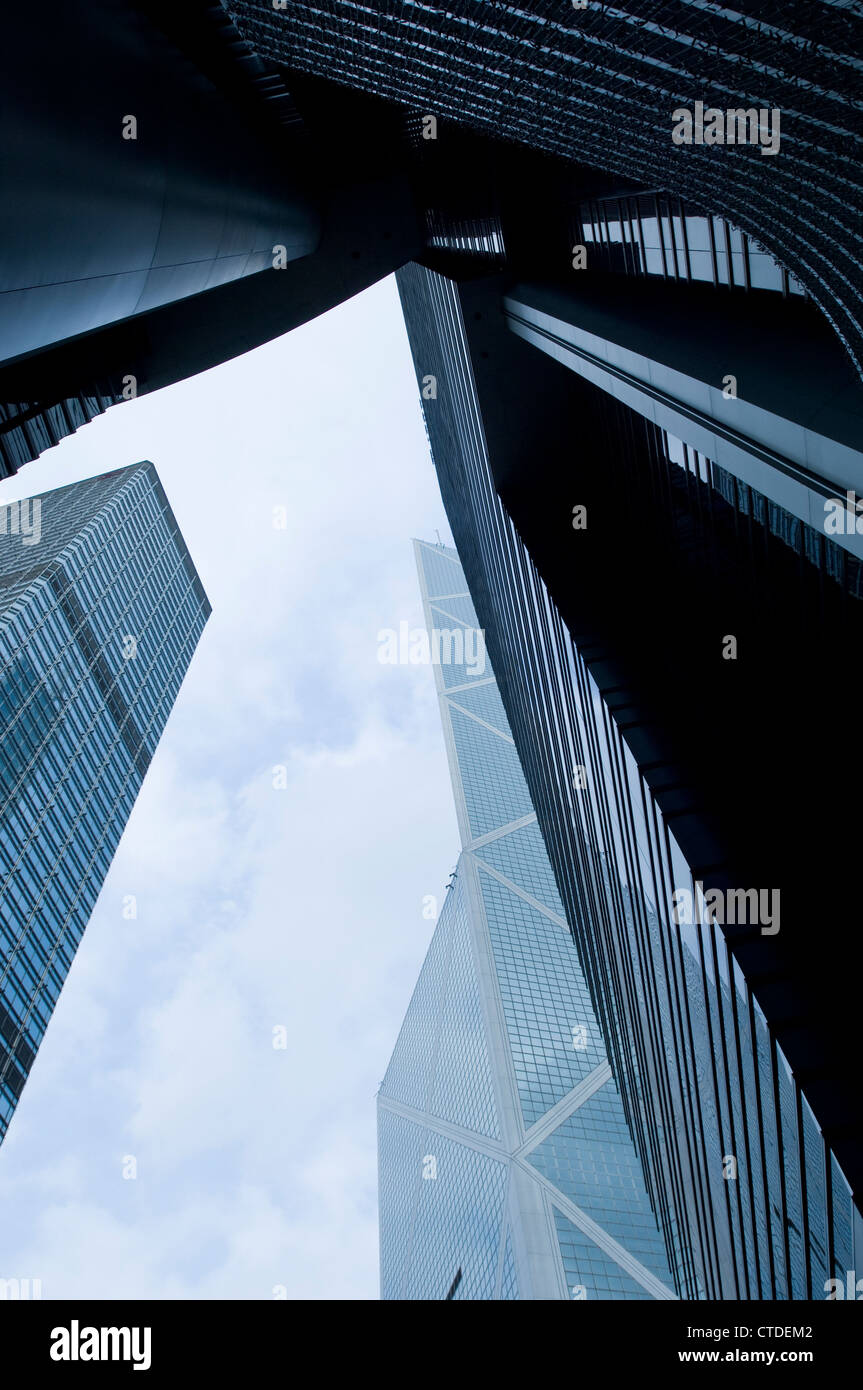Modern high rise buildings in Hong Kong Stock Photo - Alamy