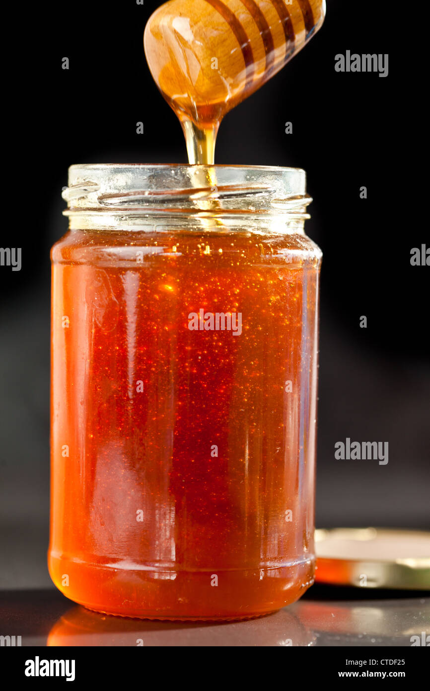 Jam honey in jar hi-res stock photography and images - Alamy