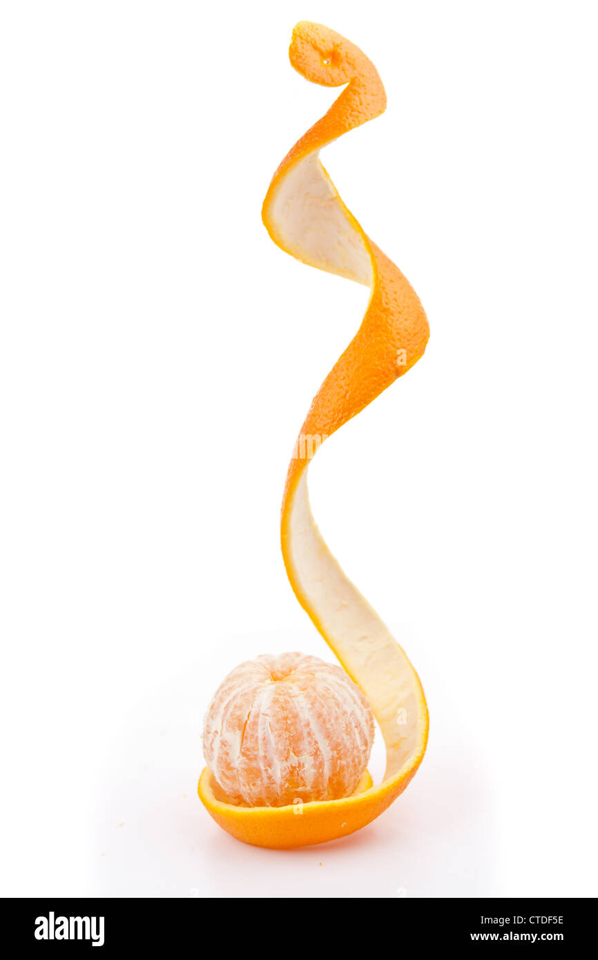 orange peeled on a orange peel Stock Photo - Alamy