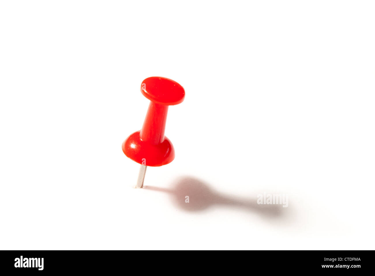 Red push pin Stock Photo - Alamy
