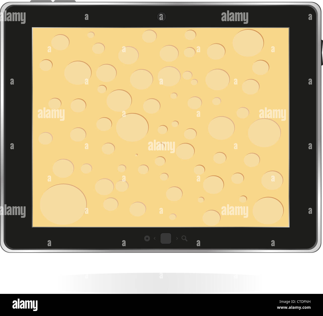 Abstract screen background with tablet pc computer Stock Photo - Alamy