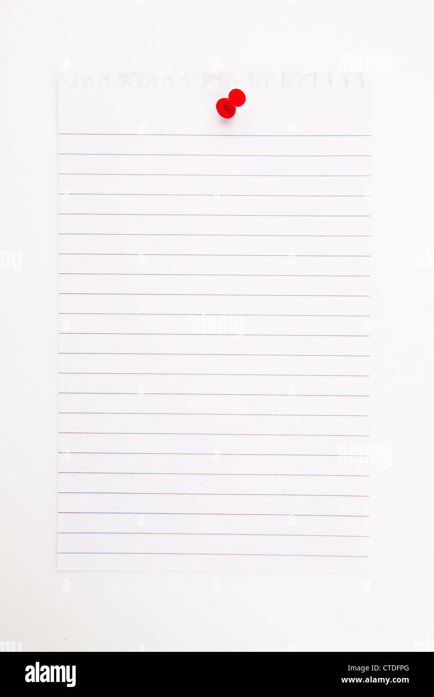 White notepad notes red hi-res stock photography and images - Alamy