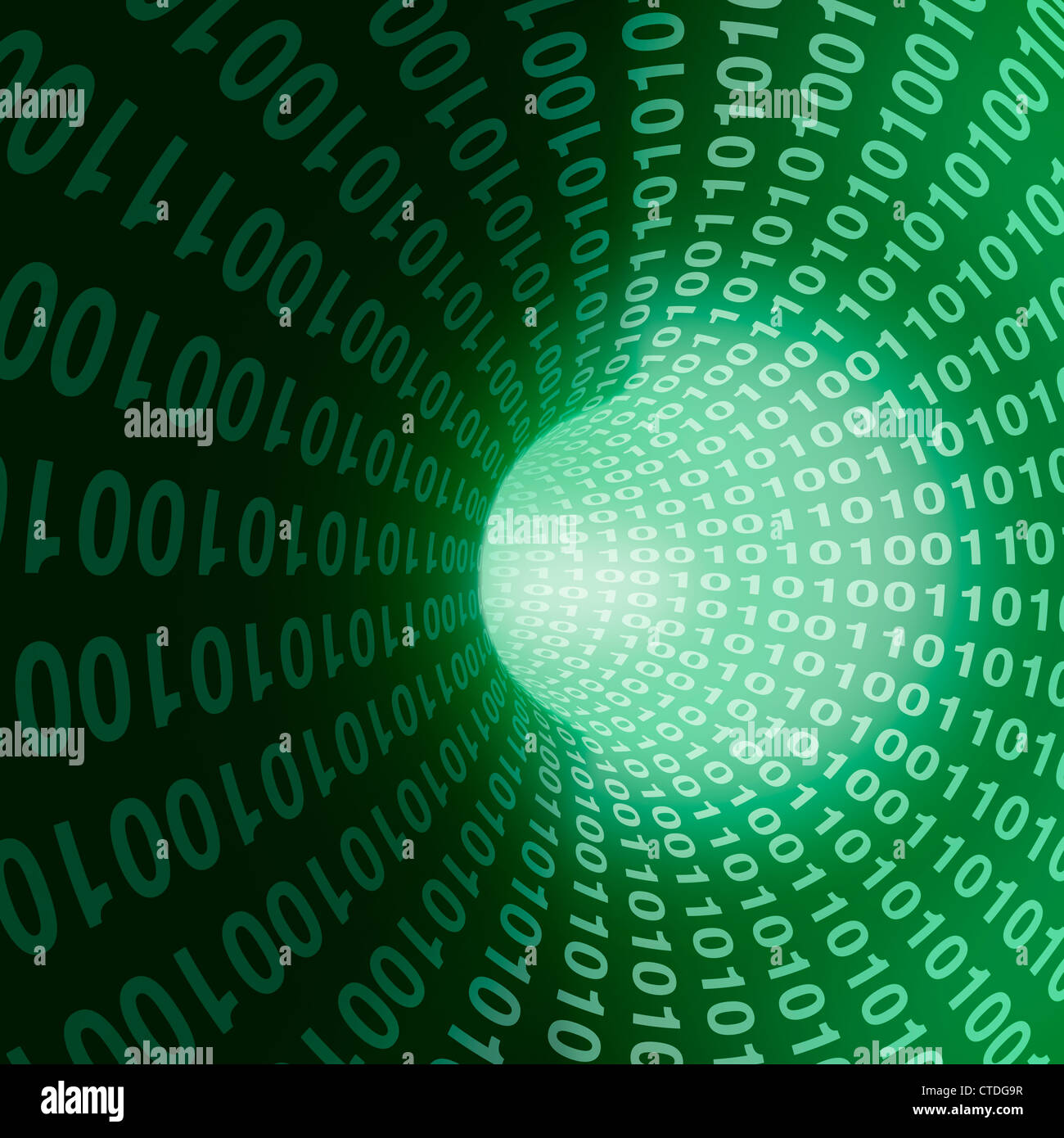 Binary code zeros and ones creating background in green Stock Photo - Alamy