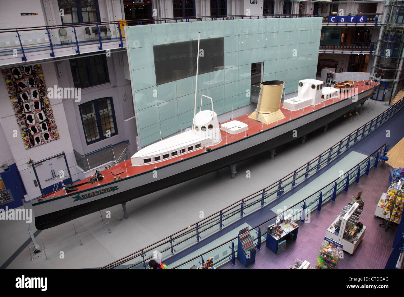 First turbine powered ship Turbinia within the Discovery museum in ...