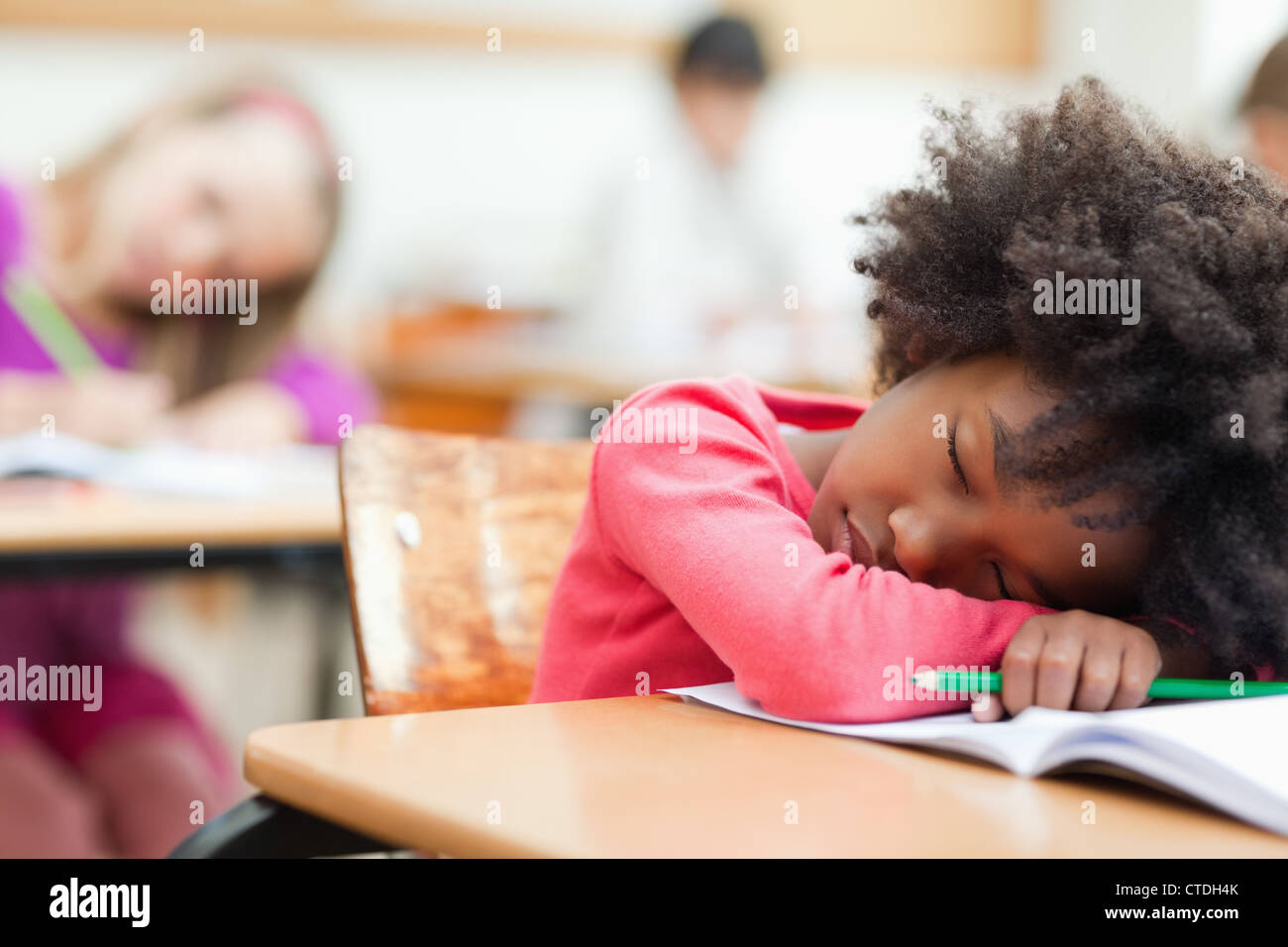 Girl Sleeping In Class