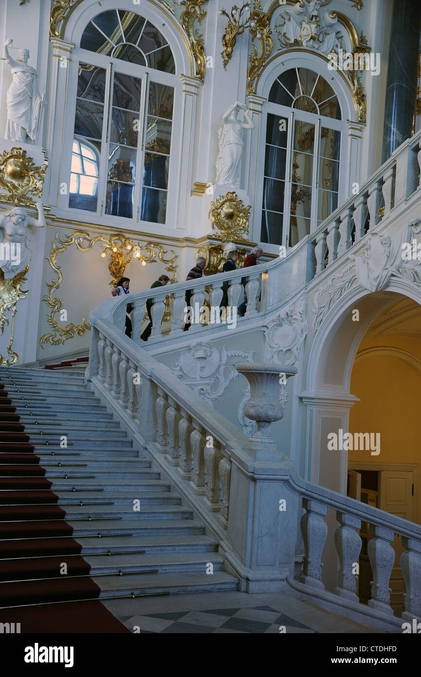 Jordan staircase in the winter palace hi-res stock photography and ...