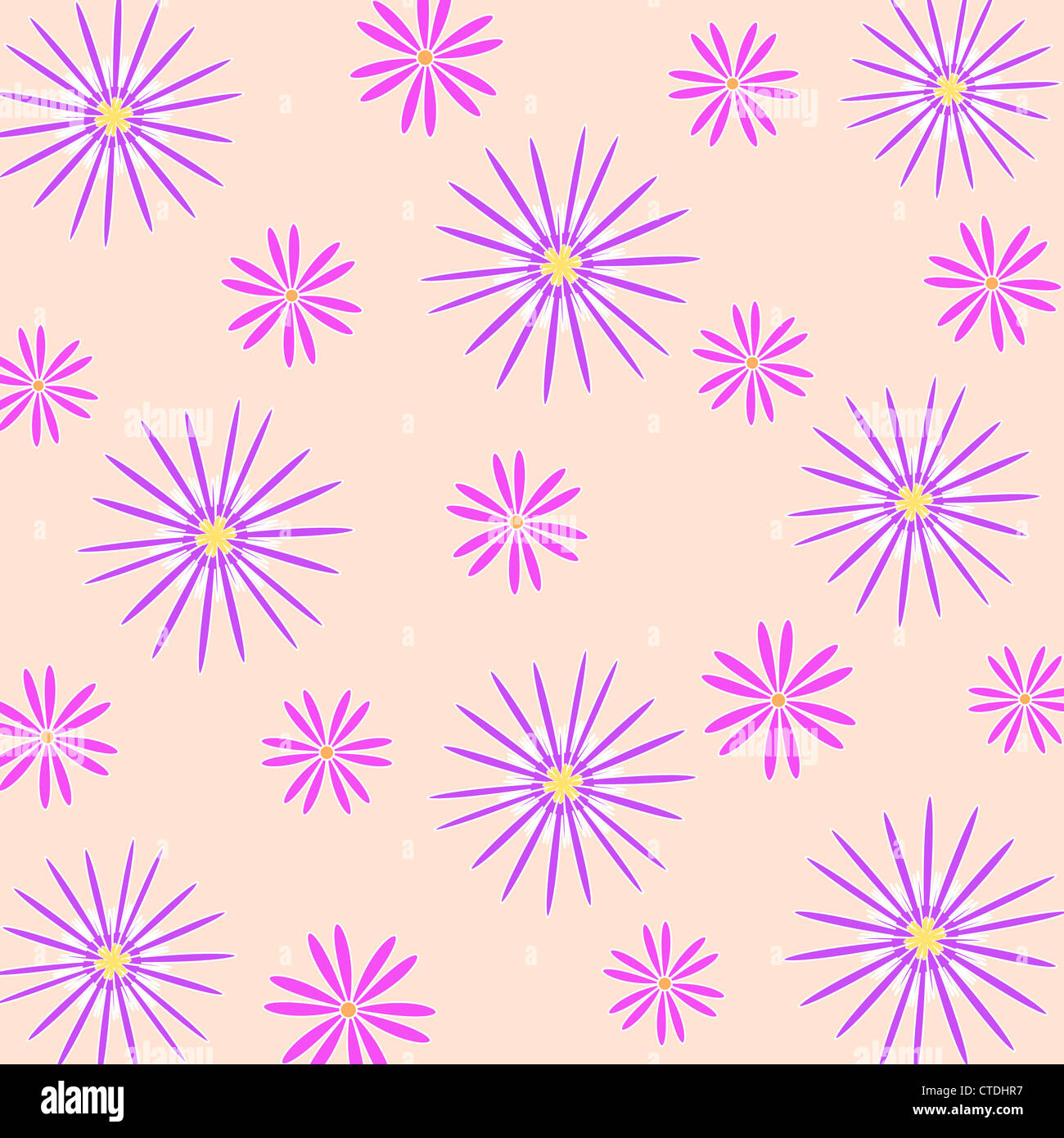 Seamless floral pattern in violet and purple Stock Photo - Alamy