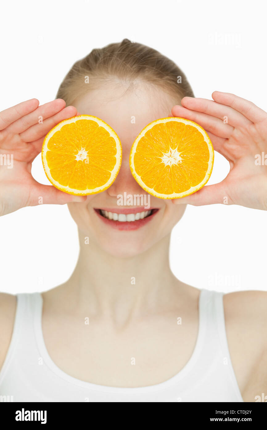 Caucasian woman raising eyes up hi-res stock photography and images - Alamy