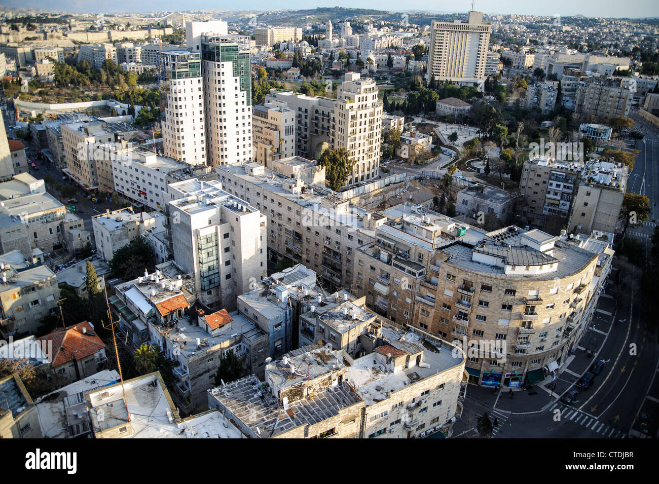 View of Jerusalem city from the high rooftop Stock Photo - Alamy