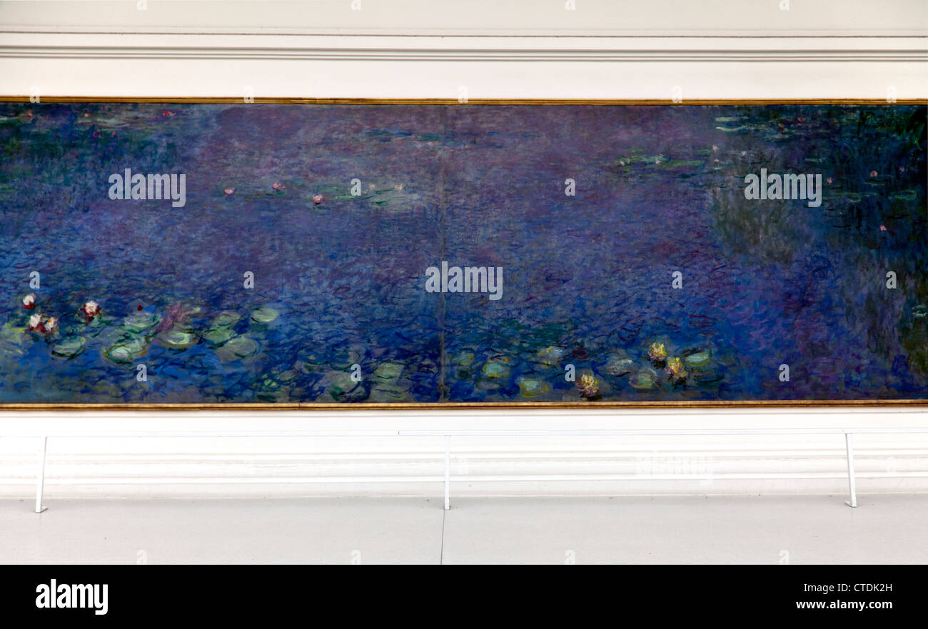One of eight water lily murals by Claude Monet, housed within specially ...