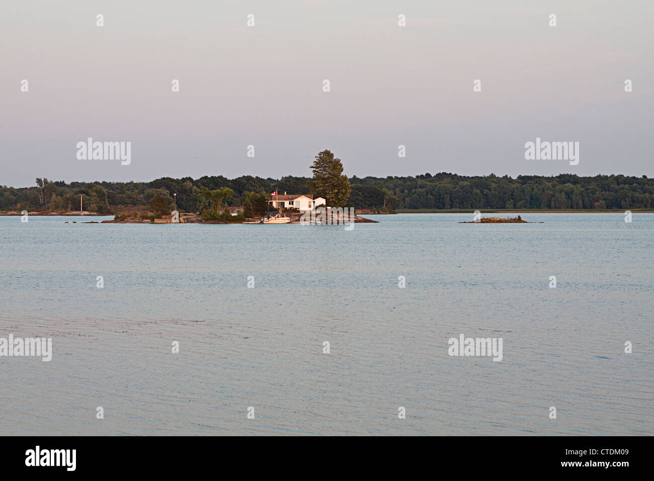 House on an island on St Lawrence seaway part of the world famous ...