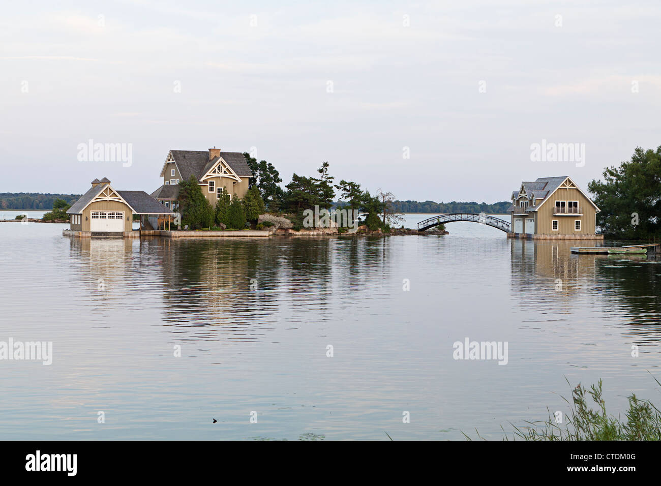 House on an island on St Lawrence seaway part of the world famous ...