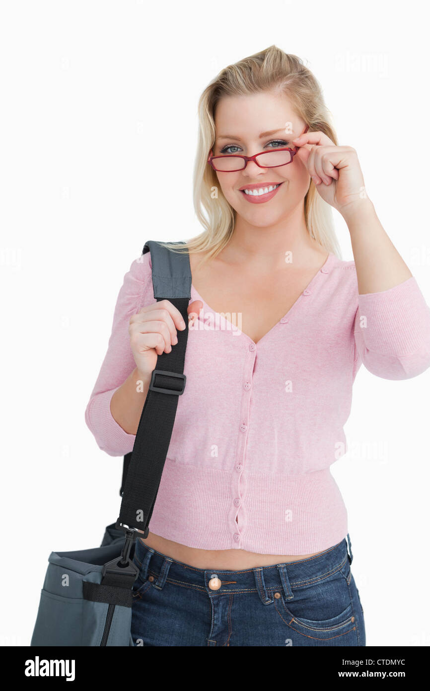 Red glasses hi-res stock photography and images - Alamy