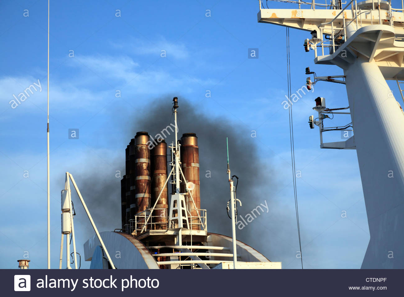 Cruise Ship Smoke Stack Stock Photos & Cruise Ship Smoke Stack Stock ...