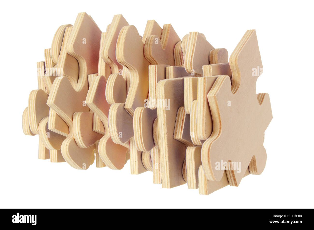 Jigsaw puzzle pieces pile Cut Out Stock Images & Pictures - Alamy