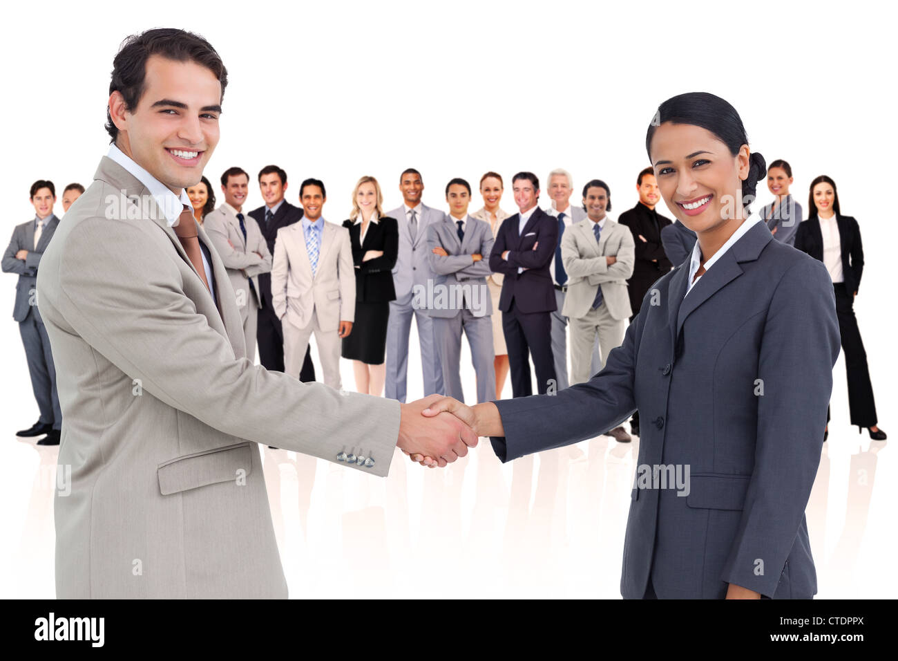 Business people shaking hands Stock Photo - Alamy