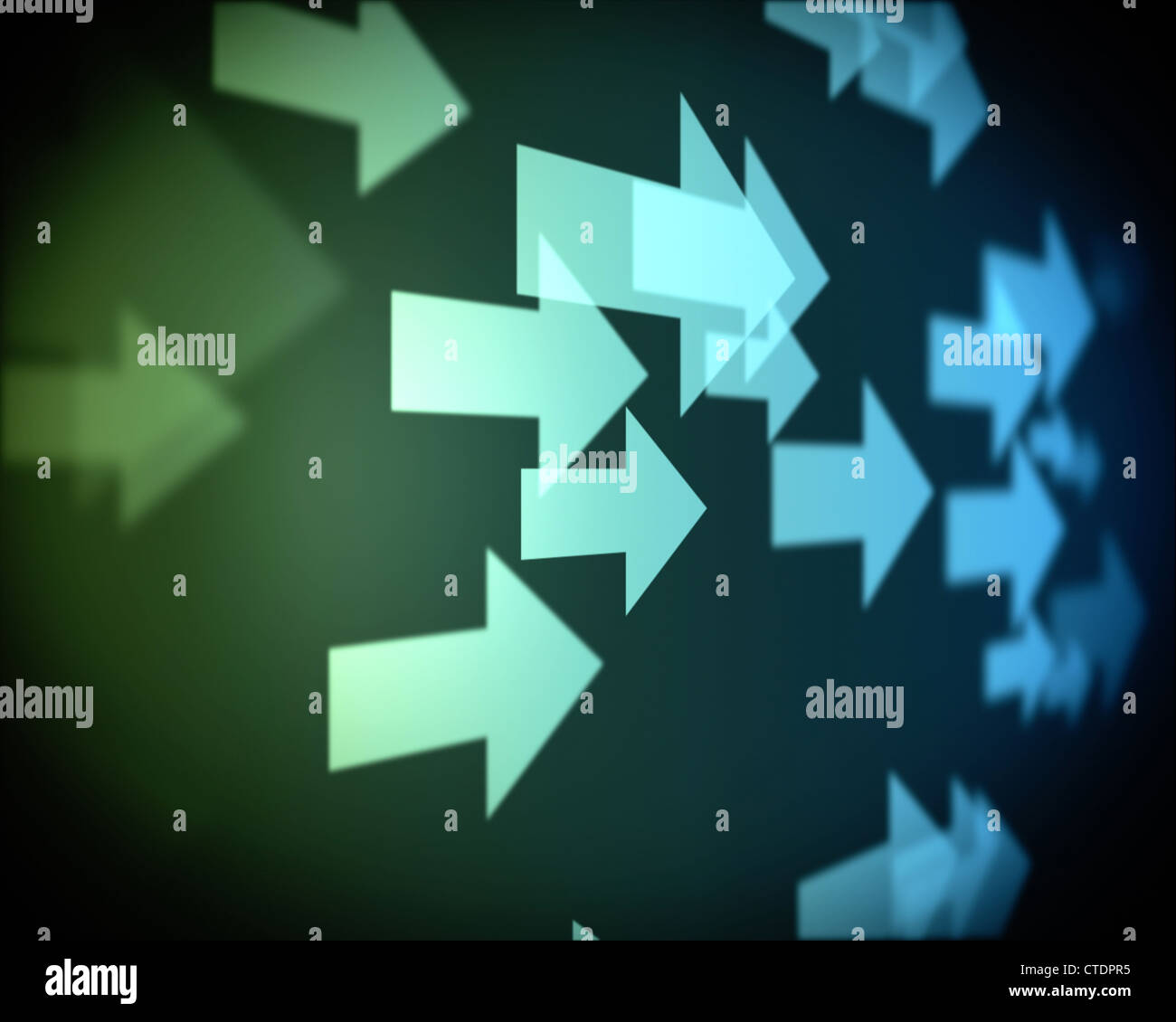 Blue abstract arrows hi-res stock photography and images - Alamy