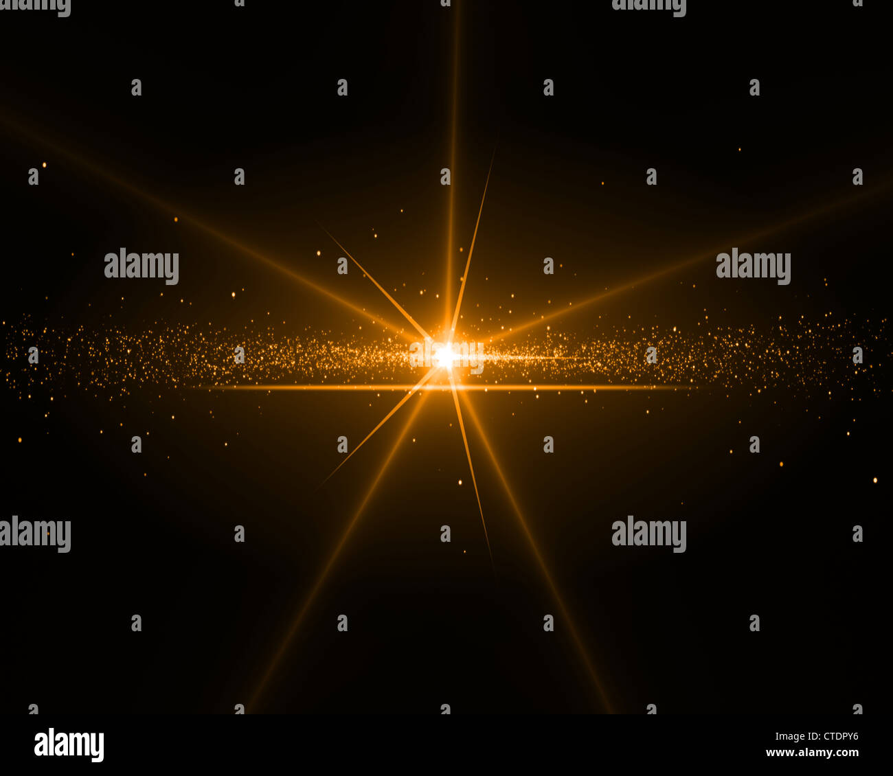 Orange Star In Space