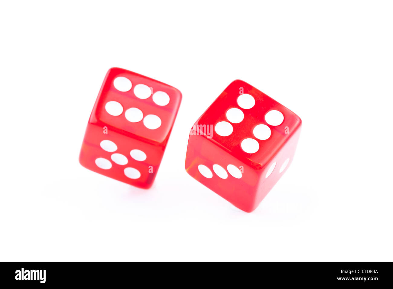 Two dices rolled Stock Photo - Alamy