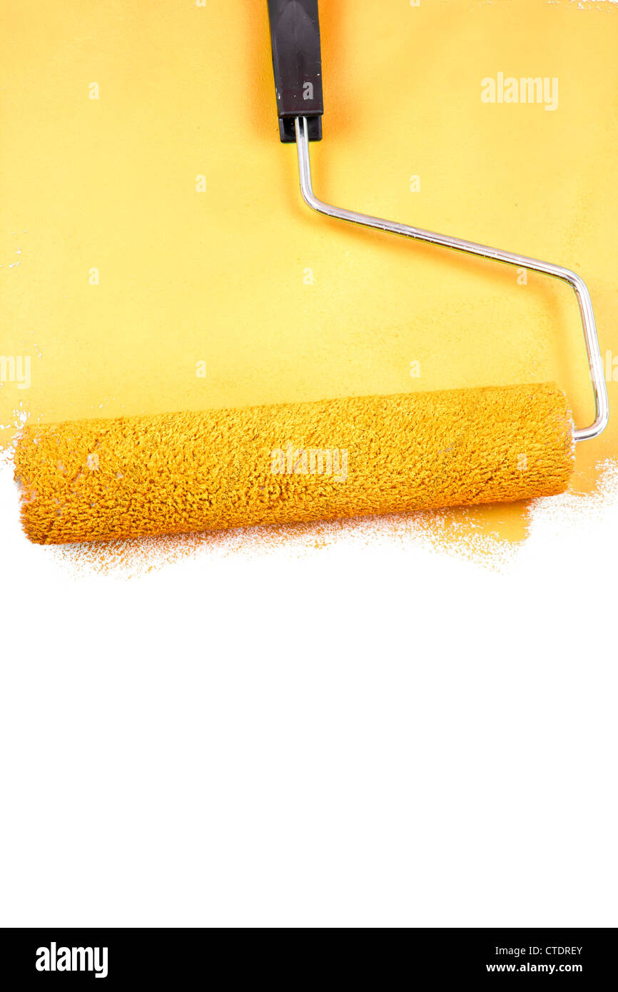 Painting with a yellow color Stock Photo - Alamy