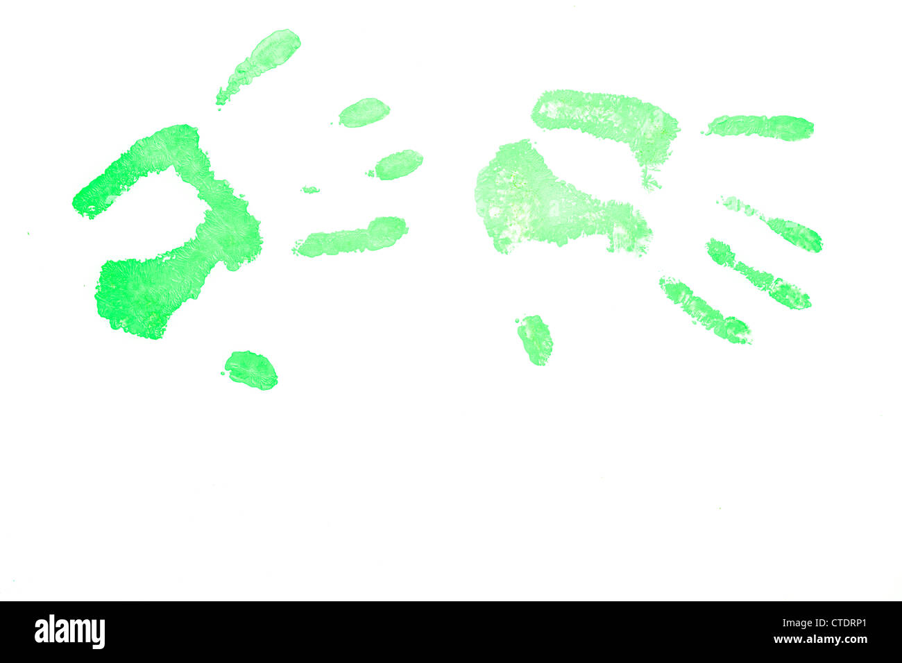 Green Handprint Clipart