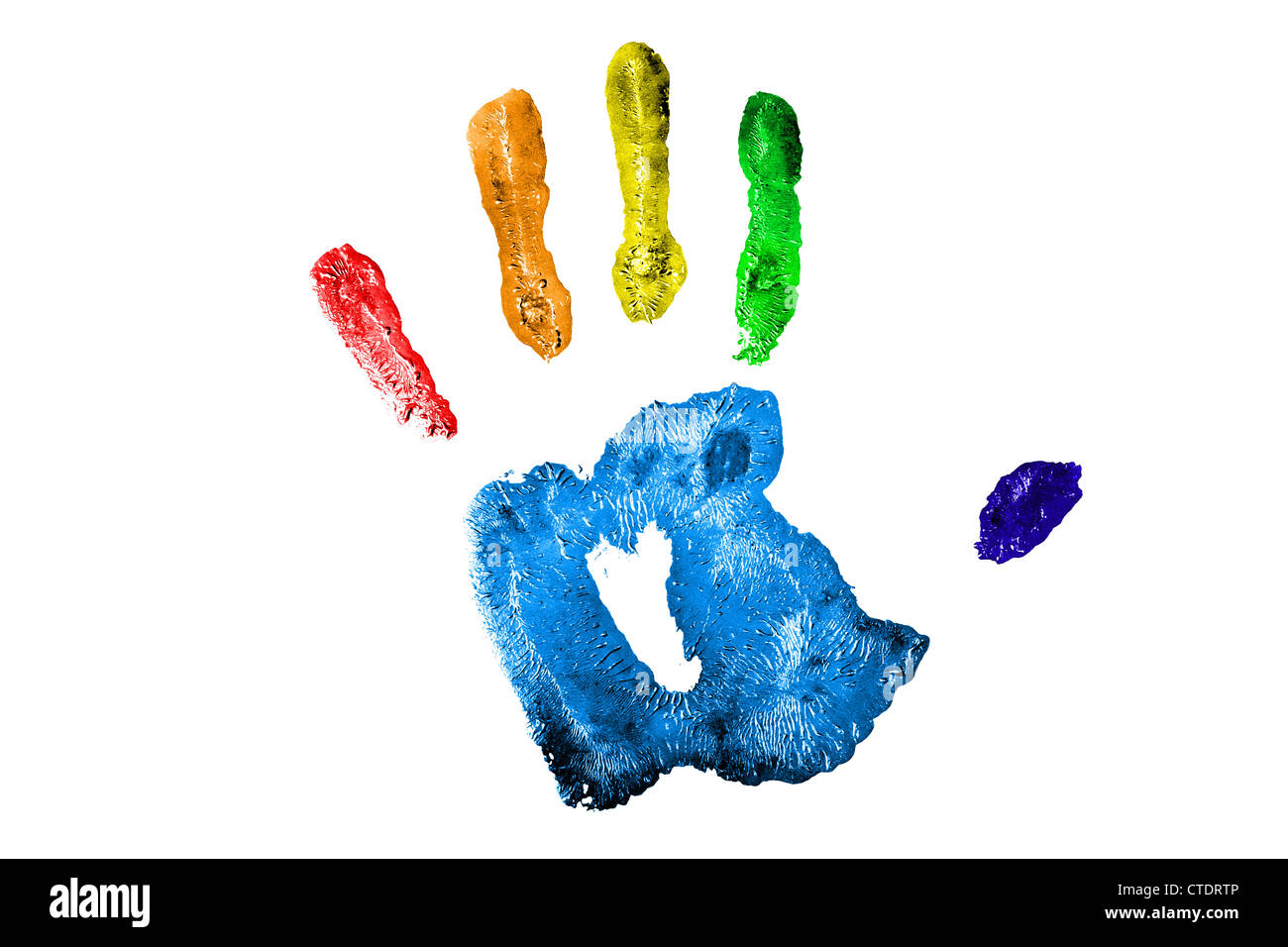 Red handprint hi-res stock photography and images - Alamy